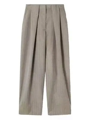 Stella McCartney Pinstripe Pleated Trousers - Grey