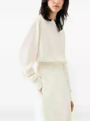 Jacquemus The Embroidered Cropped Sweater - Neutrals
