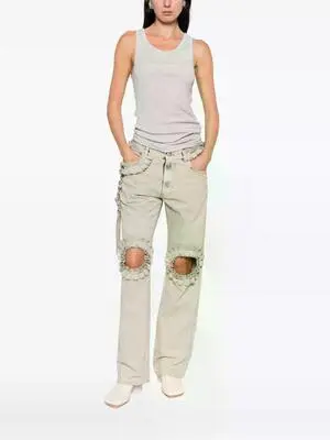ENTIRE STUDIOS Ribbed Tank Top - Grey