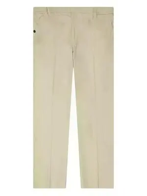 Helmut Lang Straight Leg Trousers With Elasticated Waistband - Neutrals