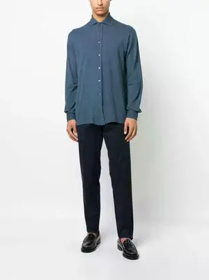 BARBA NAPOLI Long-sleeve Cotton Shirt