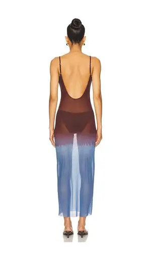 WeWoreWhat Mesh Scoop Maxi Slip