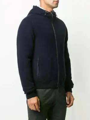 MOORER Virgin Wool-cashmere Blend Zip-up Jacket