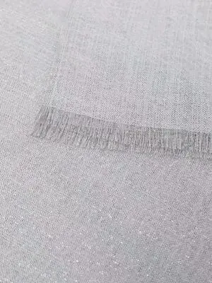 Brunello Cucinelli Fringed-edge Scarf - Grey