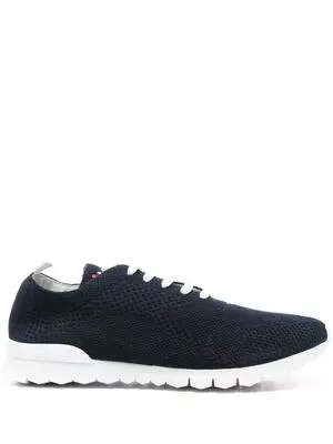 Kiton Lace-up Low-top Sneakers - Blue