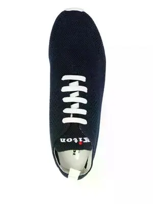 Kiton Lace-up Low-top Sneakers - Blue