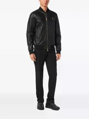 BILLIONAIRE Leather Bomber Jacket