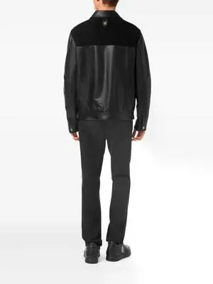BILLIONAIRE Leather Bomber Jacket