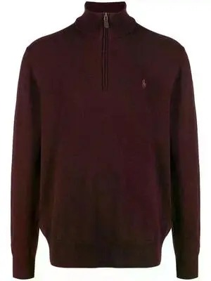 Polo Ralph Lauren Wool Zip-up Jumper - Red
