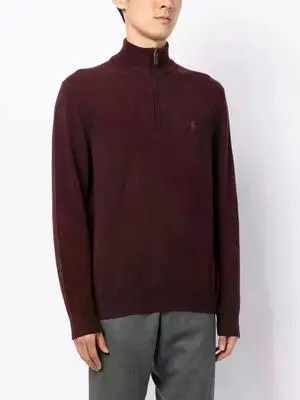 Polo Ralph Lauren Wool Zip-up Jumper - Red