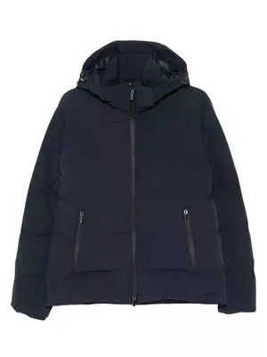 Paul & Shark Hooded Quilted Jacket - Blue