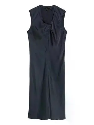 Theory Sleeveless Twisted Neckline Dress