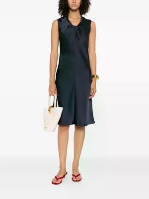 Theory Sleeveless Twisted Neckline Dress