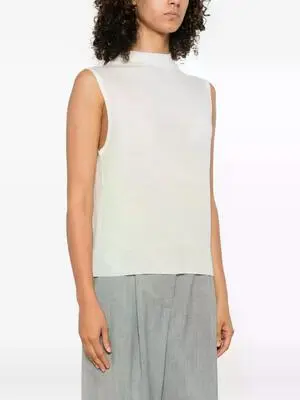 Vince Mock Neck Sleeveless Top