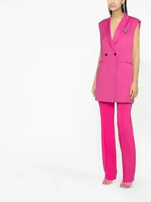 Fabiana Filippi Sleeveless Merino-wool Blazer - Pink
