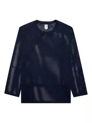 SOUTH2 WEST8 Mesh Knit Crew-neck T-shirt - Blue