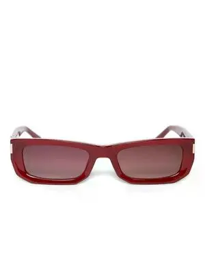 Manière De Voir Manière De Voir Milan Curved Frame Sunglasses Red