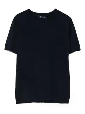 Max Mara Wool Knit T-shirt - Blue