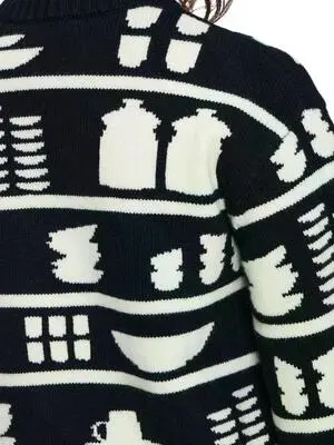 JW Anderson Patterned Crew Neck Sweater