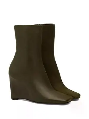 AMI Paris Two-tone Wedge Ankle Boots