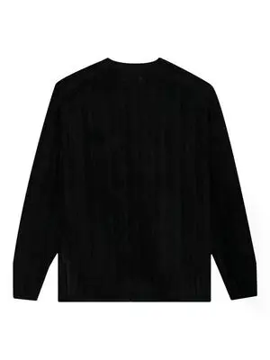 HONOR THE GIFT Cable Knit Logo Patch Sweater