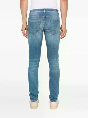 DONDUP Five-pocket Straight Leg Jeans