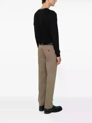Burberry Cotton Pressed-crease Trousers