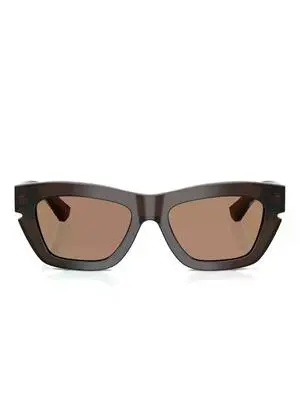 Burberry Geometric Tinted Lens Sunglasses - Brown