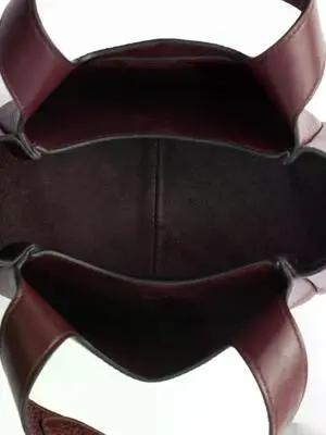 Prada Leather Top Handle Mini Bag - Red
