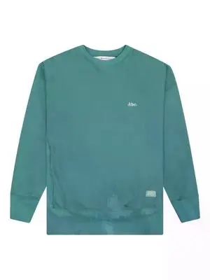 ADVISORY BOARD CRYSTALS Logo-embroidered Crew-neck Sweatshirt - Blue