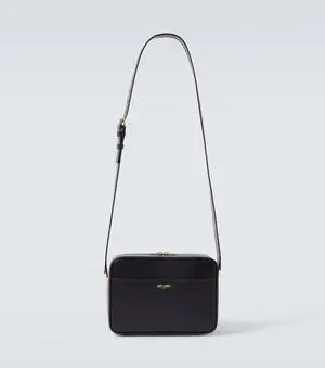 Saint Laurent Paris Leather Camera Case - Black