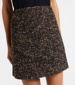 BLAZÉ MILANO Wool-blend Tweed Mini Skirt