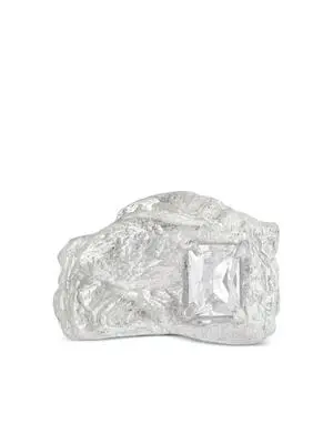 LOVENESS LEE Kai Textured Ring With White Sapphire