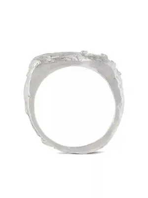 LOVENESS LEE Kai Textured Ring With White Sapphire