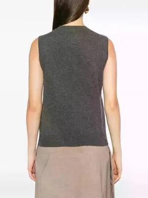 Fabiana Filippi Sleeveless Button-fastening Cardigan