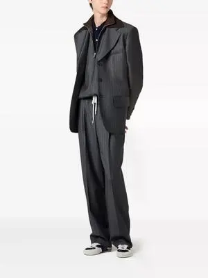 Miu Miu Pinstripe Lapel Jacket - Grey
