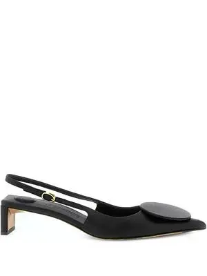 Jacquemus Low Duelo Slingback Pumps - Black
