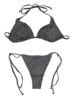 Elisabetta Franchi Polka Dot Bikini - Black