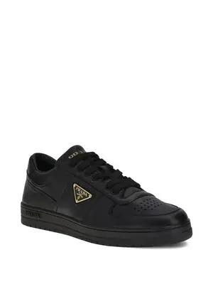 Prada Leather Logo-plaque Sneakers