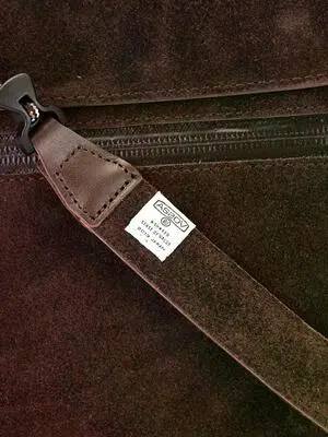AS2OV Textured Shoulder Bag With Chain And Leather Strap