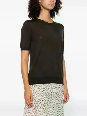 P.a.r.o.s.h Fine Knit Short-sleeved Top