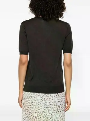 P.a.r.o.s.h Fine Knit Short-sleeved Top