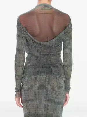 JEAN PAUL GAULTIER Checked Mesh Top