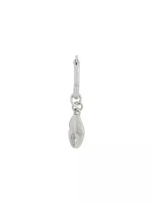 TRUE ROCKS Crab Claw Single Earring - Silver