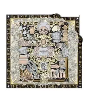 BVLGARI Silk Alchemist Scarf - Black