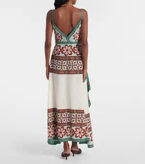 La DoubleJ Silk Crepe De Chine Maxi Dress