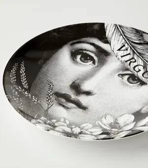 FORNASETTI Tema E Variazioni N.353 Virgo Wall Plate - Black