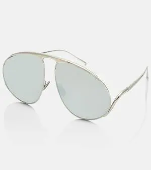 Loewe Hillock Aviator Sunglasses - Silver