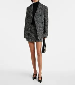 Sportmax Anemone Tweed Miniskirt