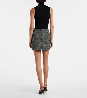 Sportmax Anemone Tweed Miniskirt
